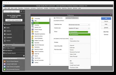 QuickBooks Desktop Enterprise Professional Services Business