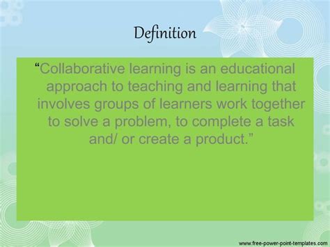 collaborative learning approach ppt
