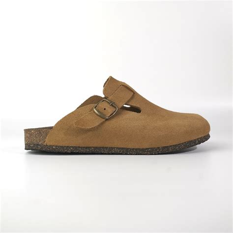 Women Leon clogs: leather and cork sole - made in France - Bosabo