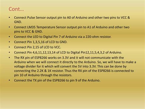 Patient Health Monitoring System Using Arduino And Esp8266 Pptx Computer Peripherals Computing