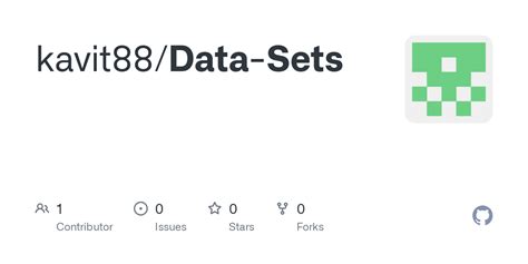 Github Kavit88data Sets