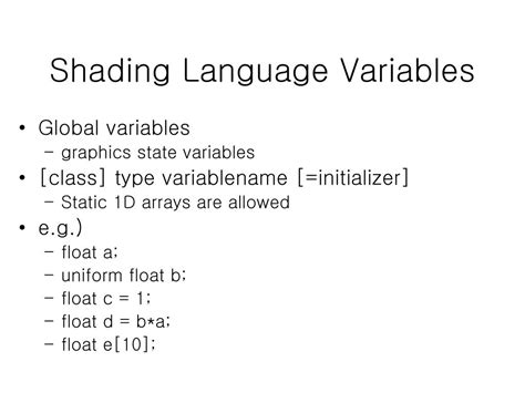 ppt renderman shading language concepts powerpoint presentation id 4051781