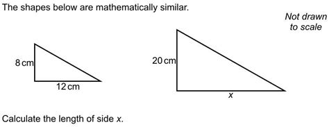 solved the shapes below are mathematically similar the shapes below