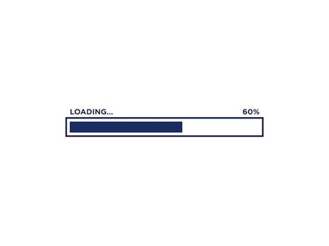 Premium Vector Loading Progress Bar Icon Vector Template