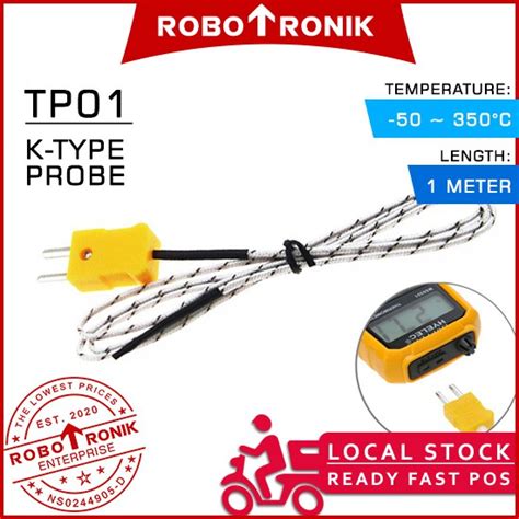 Tp01 K Type Probe Thermocouple Temperature Fine Wire Reed Sensor Up To 350 Degree Tp 01 For