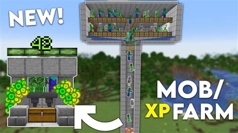 Minecraft Easiest Mob Xp Farm Tutorial 1 19 Improved Version Minecraft Farm Minecraft