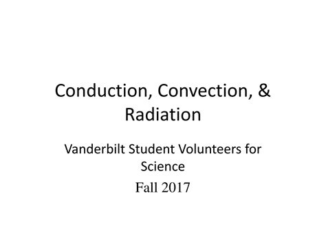 PPT Energy Transfer Conduction Convection Radiation VSVS Fall PowerPoint