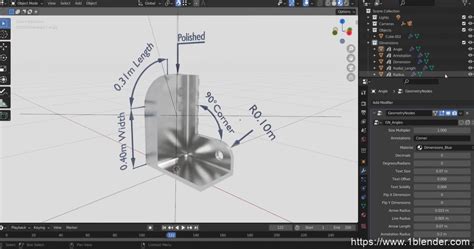 blender几何节点尺寸系统测量工具geometry nodes dimension tool blender爱好者集结地