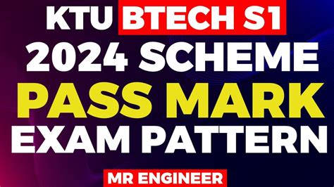 Ktu Btech S1 2024 Scheme Pass Mark എത്ര വേണം Mr Engineer Youtube