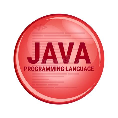 Symbol Of Java Programming Language Stock Vector Illustration Of