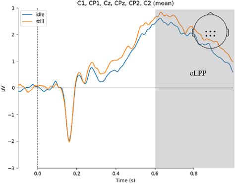 Average Time Course For Event Related Potentials In The Idle And Still Download Scientific