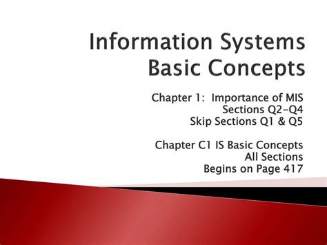 Ppt Information Systems Basic Concepts Powerpoint Presentation Free Download Id1455960