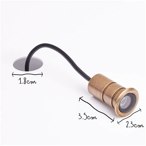 Tweedy Ip67 Led Marker Light In Brass