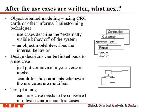 Use Cases Object Oriented Analysis Design