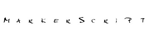 MarkerScript Font Details Characters FFonts Net