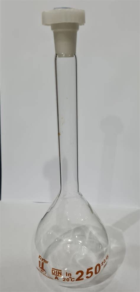 Volumetric Flask 250ml Laboratory Precision Accurate Volume