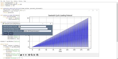 Sawtooth Loading Protocol For Cyclic Loading