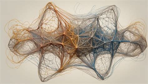 Premium Ai Image Abstract Neural Network In Matte Colors On White Background