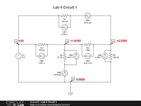 Lab 4 Circuit 1 CircuitLab Lab 4 Circuit 1 CircuitLab