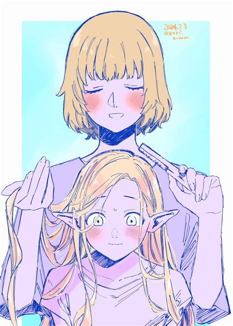 Marcille Donato Falin Touden And Falin Touden Dungeon Meshi Drawn By Yuri Kyanon Danbooru