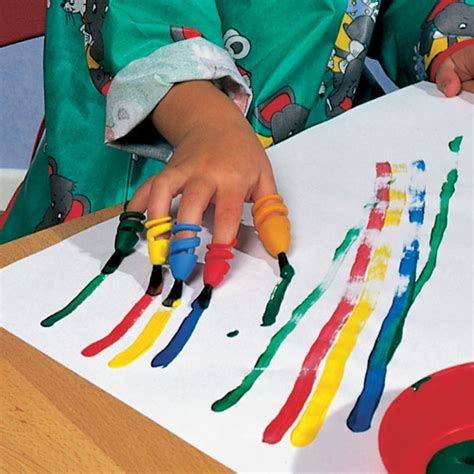 Четки за рисуване с пръсти Fingermax малки 6 броя Специалните Деца