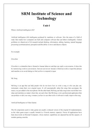 DBMS Report Department Of Data Science And Business Systems School Of Computing SRM INSTITUTE