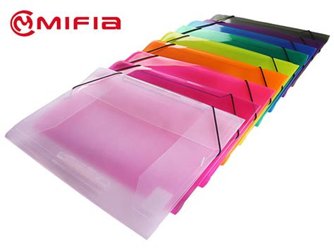 Plastic Polypropylene File Folders With Elastic Bands Mifia