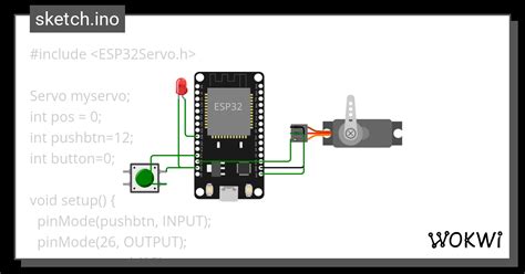 Servomotor Wokwi Esp32 Stm32 Arduino Simulator