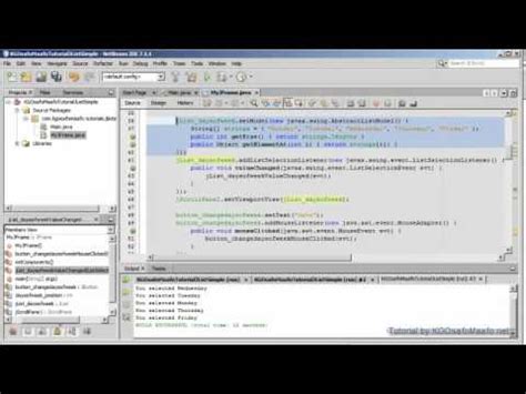 Java Lesson JList For Beginners YouTube