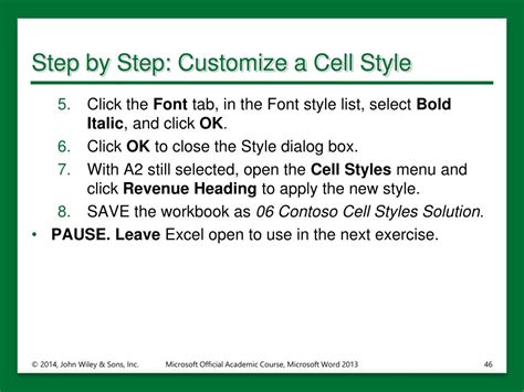 PPT Formatting Cells And Ranges PowerPoint Presentation Free Download ID