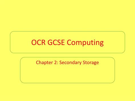 Ppt Ocr Gcse Computing Powerpoint Presentation Free Download Id4867232