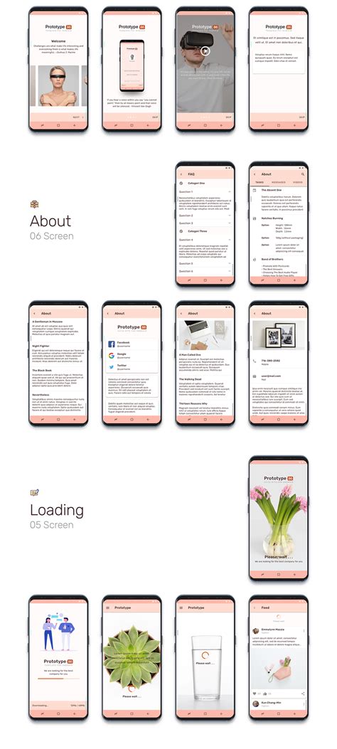Prototype 86 Template For Android On Behance
