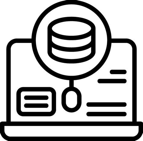 Database Outline Element Style 57069272 Vector Art At Vecteezy
