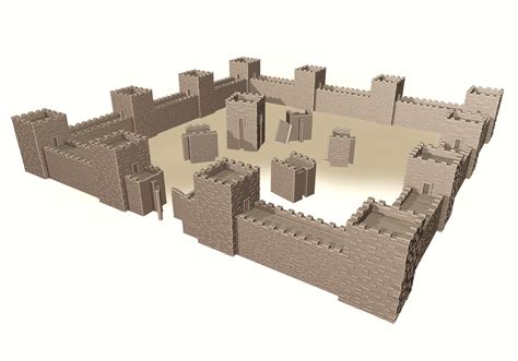 🏰 Fortress Constructor・ 3d File For 3d Printing・cults