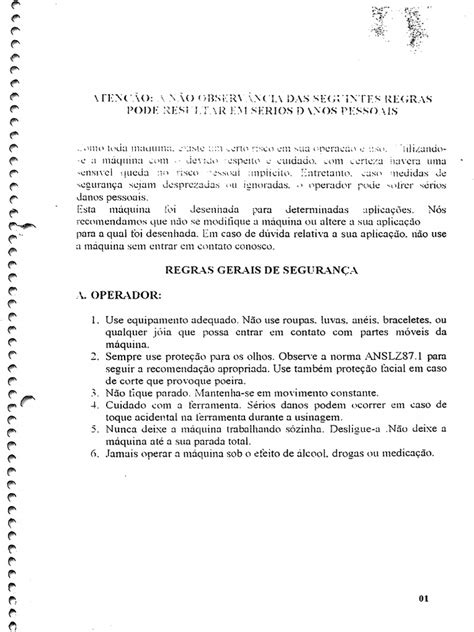 14 manual de torno mecânico de bancada pdf