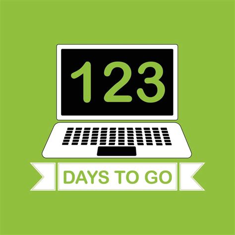 123 Days To Go Countdown Timer Icon Design 26507391 Vector Art At Vecteezy