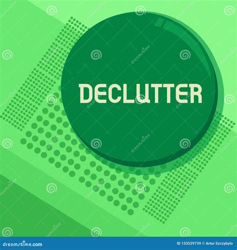 Handwriting Text Declutter Concept Meaning Remove Unnecessary Items