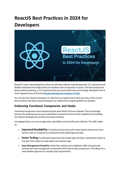 PPT - ReactJS Best Practices in 2024 for Developers PowerPoint Presentation - ID:14124970