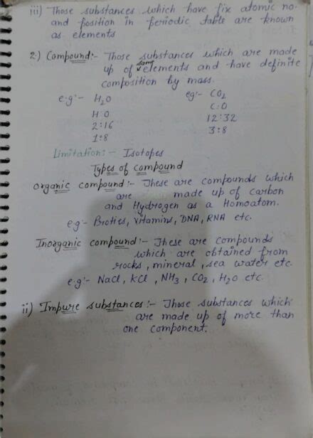Class 11 Chapter 1st Of Chemistry Handwritten Notes By Kunal