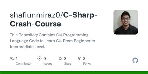 Github Shafiunmiraz0c Sharp Crash Course This Repository Contains C Programming Language