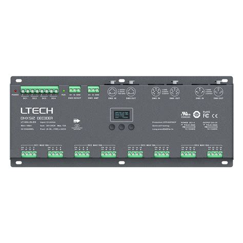 Ul Listed Ltech 24ch Cv Dmx Decoder Lt 924 Oled