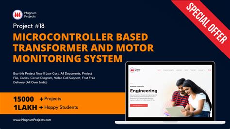 Microcontroller Based Transformer And Motor Monitoring System Projects