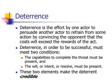 Ppt Deterrence Powerpoint Presentation Free Download Id 616119
