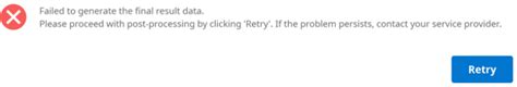 Post Processing Processing Failed Medit Help Center
