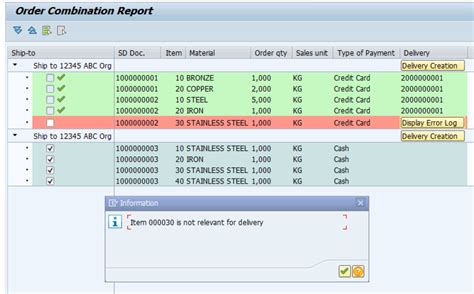SAP ABAP Central ALV Tree Report Order Combination Continued