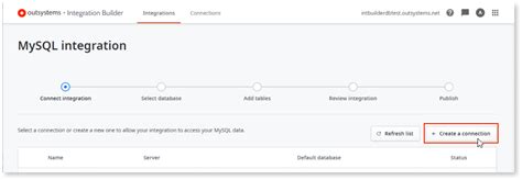 integrate with an external database using integration builder