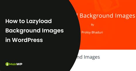 how to lazyload background images in wordpress mainwp wordpress