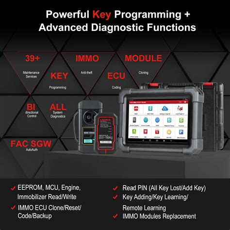LAUNCH X IMMO PLUS Key Programmer With X Prog IMMO Diagnostic And ECU Clone In