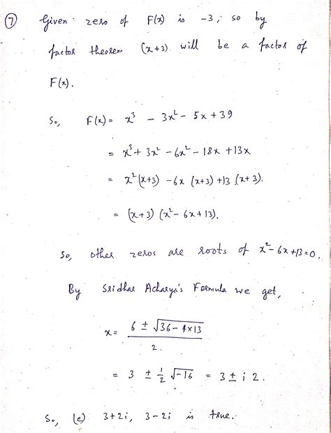 [solved] 5 use the factor theorem to determine whether x c is a