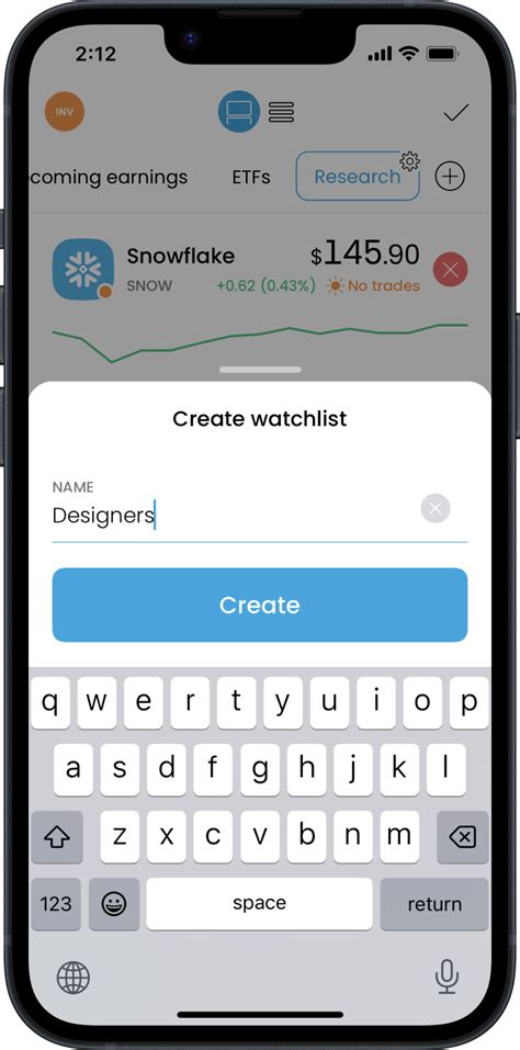 how do i create and customise a watchlist trading 212
